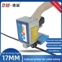 China Production Date Coding Cable Manual White Ink Coding Machine Handheld Intelligent Inkjet Printer for T-Shirt Packaging for sale