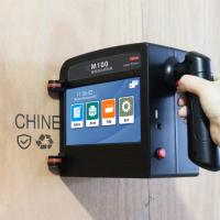 China 10cm Large Format Printer for Carton Sign Text Brand LOGO Printing Handheld Inkjet Printer for Plank Test Batch Number Print for sale