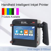 China 10cm Large Format Printer for Carton Sign Text Brand LOGO Printing Handheld Inkjet Printer for Plank Test Batch Number Print for sale