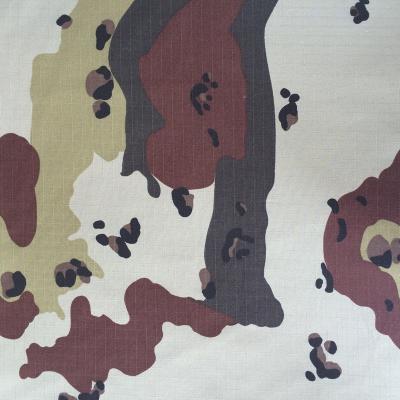 China 100% Cotton Camouflage Ripstop Fabric - 215 gsm Weight, 58/59
