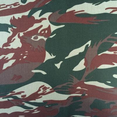 China T65/C35 20*16/120*60 Twill Camo Military Fabric - 240gsm Weight, 58/59