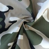 China Polycotton Blend Camouflage TC Poplin Fabric 150 GSM 58/59