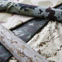 China 200gsm Blue Camo Fabric Purple Camouflage Twill 3/1 150cm Width 65% Polyester 35% Cotton for sale