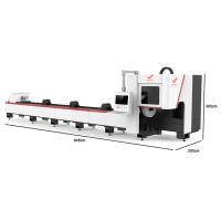 China 6012 Metal Round Square Tube Laser Cutting Machine Automatic Cnc Laser Tube Cutter 4000 KG for sale