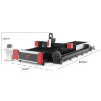 China 4015 Metal Tube Sheet Fiber Laser Cutting Machine With Exchange Platform for sale