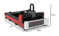 China Iron Aluminum Brass Metal Plate Mini Metal Laser Cutting Machine 3015 1500W for sale