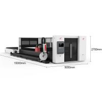 China 6025 1000W-20000W Fiber Tube Laser Cutting Machine Cypcut Hypcut Beckhoff Optional for sale