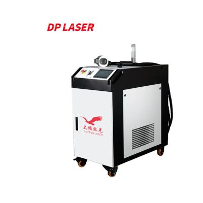 China High Power Hybrid 300W Pulse Laser Source + 2000W Continuous Laser Source Fiber Laser Cleaning Machine for sale