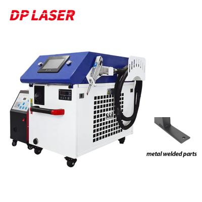 China Portable 1000w Fiber Laser Welder Raycus MAX IPG BWT Laser Source With S&A Chiller for sale