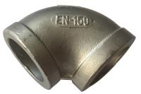 China 4 Inch Stainless Steel Pipe Fittings Elbows 90 Degree And 45 Degree Threaded for sale