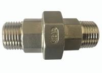 China Flat PTFE Seal Male/ Male BSP Thread SS 304 Stainless Steel Union for sale