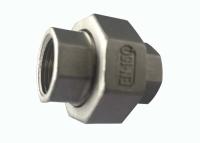 China 150 LB Female Thread Flat PTFE  Seal SS304 Stainless Steel Union for sale