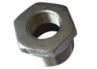 China Stainless Steel pipe fitting 1000 Hexagon Bushing Nipple BSP JIS Thread CE And ISO Identified for sale
