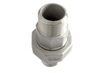 China Male-Male Threaded 304 Stainless Steel Pipe Fitting Union Flat Conical Cone Type for sale