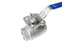 China SS304 Stainless Steel 2PC Full Bore Ball Valve with Mounting Pad for sale
