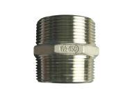 China 304 316 Stainless Steel Hex Pipe Nipple , Steel Hex Nipple 1-1/2