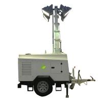 China 220v 5m Doosan Diesel Generator Light Tower Led 4x350w for sale