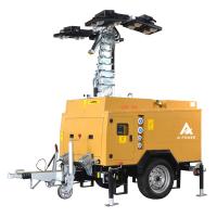 China 10kva 7M Portable Light Tower for sale