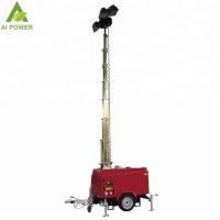 China 6kw Portable Light Tower  Lamp Doosan 50W Obstruction Lights for sale