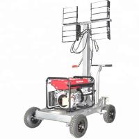 China 20kw Portable Flood Lights With Generator Plants 7m Metal Halide 1800rpm for sale