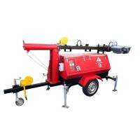China Kubota 300wX4 Portable Light Tower 7m Genset Lighting Tower for sale
