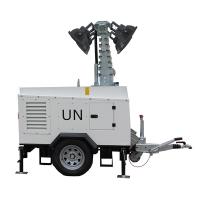 China 9m 20KVA Portable Light Tower LED Lamps for sale