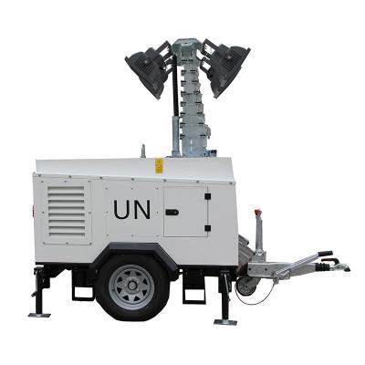 China 9m 20KVA Portable Light Tower LED Lamps for sale