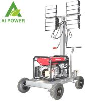 China 12kva Mitsubishi 6m Portable Light Tower 4x350W Mobile Lighting Tower for sale