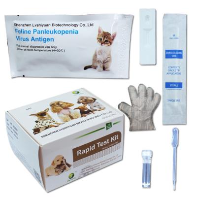China Feline Panleukopenia Virus Antigen Pet Rapid Test Kit 10Tests/Kit GMP ISO9001 for sale