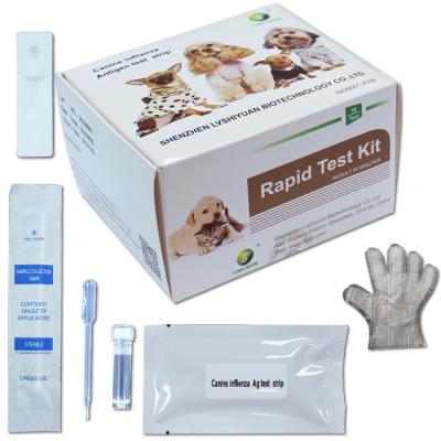 China CIV Canine Influenza Antigen Pet Rapid Test Kit Dog Flu Test 10Tests/Kit GMP for sale