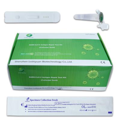 China CE SARS-CoV-2 Antigen Home Test Kit For Travel 10 Tests/Kit  Sensitivity 98% for sale