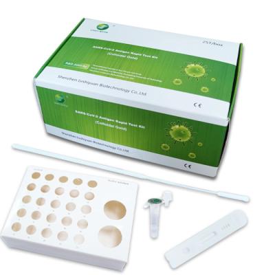 China Accuracy 99.68% Antigen Swab Test Kit SARS-CoV-2 25 Tests/Kit CE for sale