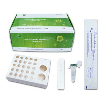 China Rapid Ag Antigen Self Test Kit SARS-CoV-2 For Nasal Throat Buccal 25 Tests/Kit for sale