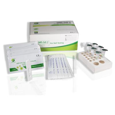 China SARS-CoV-2 Ag Rapid Self Test Kit 25 Tests/Kit CE For Nasal Swab Sensitivity 98.84% for sale