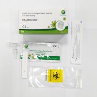 China Colloidal Gold Antigen Home Test Kit SARS-CoV-2 5 Tests / Kit CE Nasal Swabs for sale