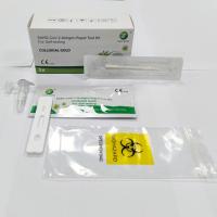 China Covid 19 Ag Antigen Swab Test Kit Colloidal Gold 5 Tests / Kit CE Accuracy 99.68% for sale
