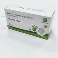 China Covid 19 Ag Swab Test Antigen Kit Colloidal Gold 5 Tests/Kit CE Specificity 100% for sale