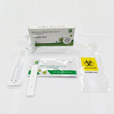 China COVID-19 Antigen Self Test Kit 1 Tests/Kit CE For Nasal Swab Specificity 100% for sale