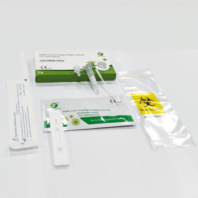 China COVID-19 Rtk Antigen Test Self Test 1 Tests/Kit CE For Nasal Swab Accuracy 99.68% for sale