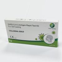 China SARS-CoV-2 Antigen Self Test Kit 1 5 10 25 Tests/Kit CE For Nasal Swab for sale