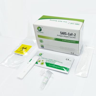 China SARS-CoV-2 Antigen Self Test Kit 1 5 10 25 Tests/Kit CE For Nasal Swab for sale