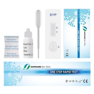 China Accuracy 99% Infectious Disease Test Syphilis Rapid Test Kit 40 Tests/Kit CE for sale