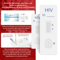 China One Step 1/2 Hiv Rapid Home Test Kit Whole Blood Serum Plasma 40 Tests/Kit for sale