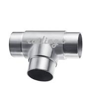 China Tee Shaped Tube Connector For Modular Handrail System QL005 for sale