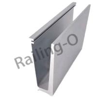 China Light Design Ground Mount Glass Channel L2500 for 8-21.52mm Panels AISI304/316 Satin/Mirror A001 for sale