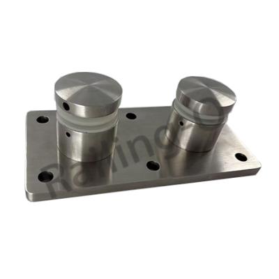China 50mm OD Glass-Wall Holder Φ50 AISI304/316 Satin/Mirror for 12mm Glass Panels QM200.5030 for sale
