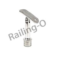 China SS316L Handrail Support Brackets 50.8mm Glass Railing Supports Systems S555025 for sale