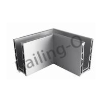 China Hollow Floor Corner Bracket 200×200 Inner/Outer AISI304/316 Satin/Mirror Finish A011/A012 for sale