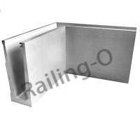 China Ground Corner Bracket 200×200 Inner Outer H75 Leg125 AISI304 316 Satin/Mirror AC001 for sale