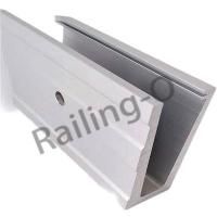 China 45° Angled Wall Glass Railing Channel L2500 T8-21.52 H110 AISI304/316 for Architectural Glazing Installations A002 for sale